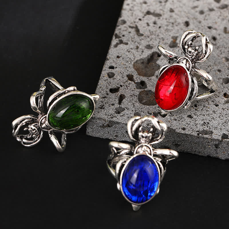 Colors Gemstone Spider Ring – Blue Islet